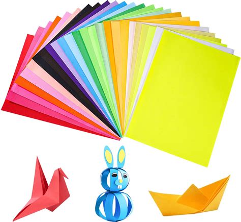 Creszzle 200 Sheets Of A4 Colored Paper Double Sided Origami Paper And Colored Card A4 70gsm