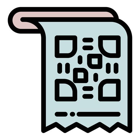 QR Code Paper Icon Outline Vector Scanner Screen Vector Art At Vecteezy