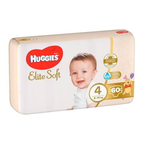 Scutece Huggies Elite Soft Mega Marimea 4 8 14kg 60 Bucati