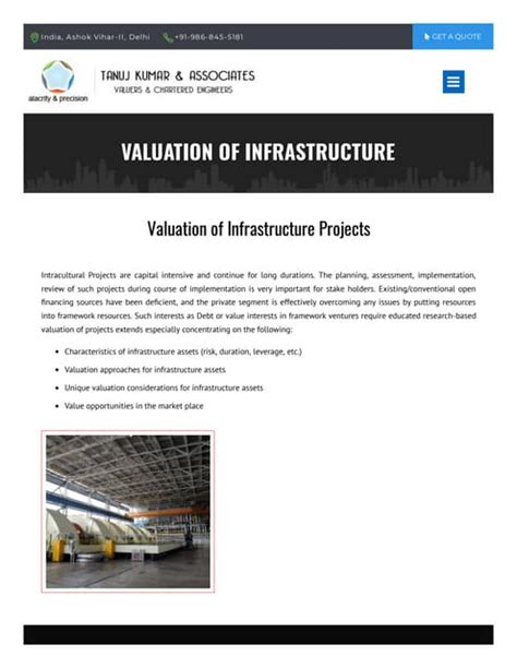 Valuation of infrastructure | PDF