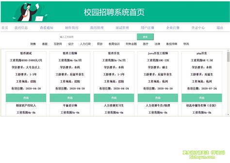 （java毕业设计源码）基于ssm校园招聘管理系统 毕设网 计算机毕业设计源码毕业设计成品论文下载网