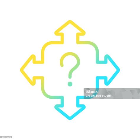 Direction Gradient Linear Vector Icon Stock Illustration Download
