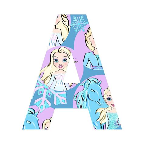 Princess Elsa Inspired Letters And Numbers Princess Elsa Letters