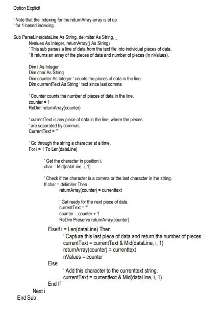 Option Explicitnote That The Indexing For The