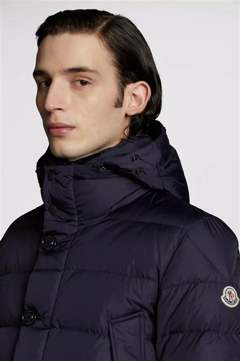 Royal Blue Cluny Long Down Jacket Short Down Jackets For Men Moncler Ca