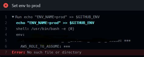 github env no such file or directory · issue 1445 · actions runner