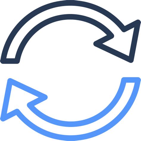 refresh arrows habit reload infographics icons