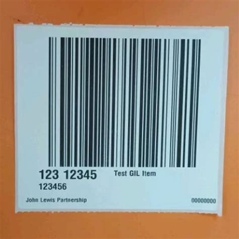 White Paper Bar Code Lable For Barcode Printing At ₹ 4 Piece In Gurgaon