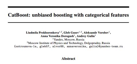 实现机器学习算法：catboost csdn博客