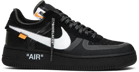 Off‑white X Nike Air Force 1 Low Black Ao4606 001 Novelship
