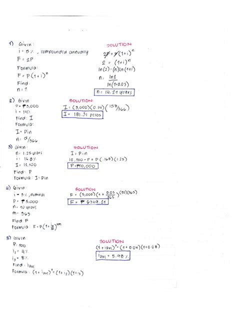 solution engineering economy simple and compound interest solved