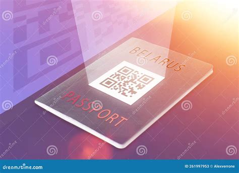 Qr On Cover Of Belarus Passport Introduction Of Electronic Passports