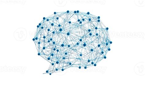 A Digital Illustration Of A Networked Brain Showcasing Interconnected Nodes And Lines