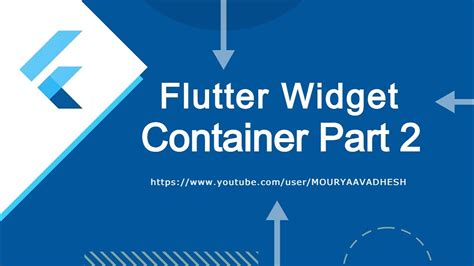 Flutter Container Widget Cheat Sheet Part 2 Youtube