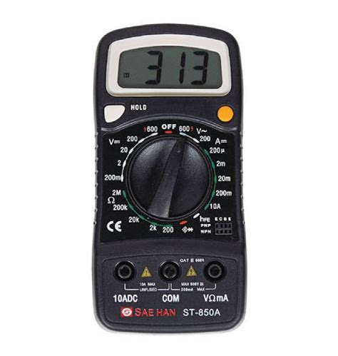 새한 디지털테스터기 St 850a 600v 1ea 콘덴서측정 다이오드측정 트랜지스터측정 주파수테스터 테스 티몬