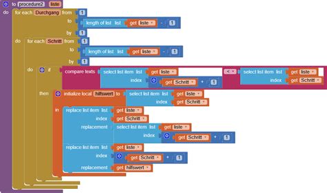 Bubble Sort Runtime Error Mit App Inventor Help Mit App Inventor