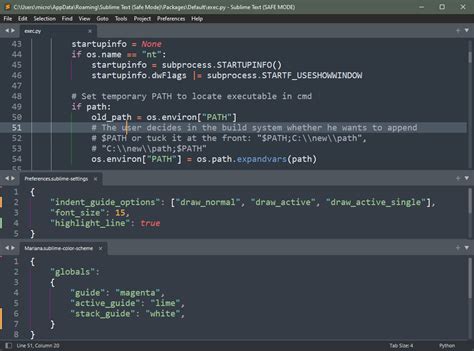Draw Normal Not Working For Indentation Guides Technical Support Sublime Forum