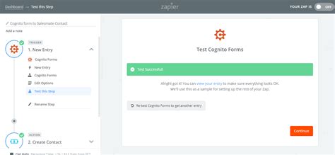 Cognito Form Integration Salesmate
