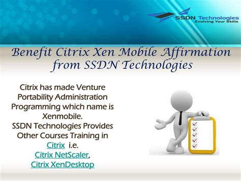 ppt citrix courses in gurgaon ssdn technologies powerpoint