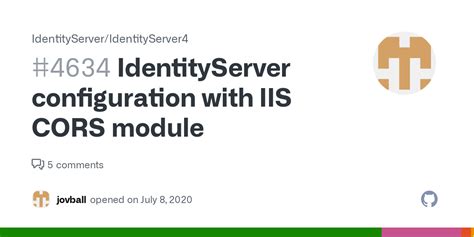 identityserver configuration with iis cors module · issue 4634