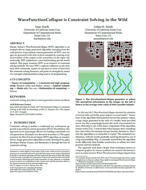 Procedural Generation — Wavefunctioncollapse Is Constraint Solving In The