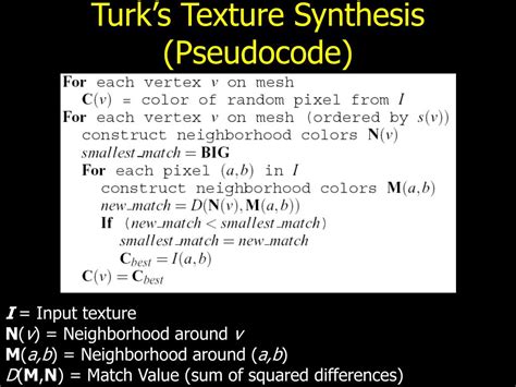Ppt Texture Synthesis On [arbitrary Manifold] Surfaces Powerpoint Presentation Id 4198281