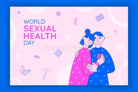 World Sexual Health Day Illustration With Couple Stock Vector
