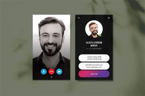UI UX Designer Business Card Template Graphic By Saman Osama Creative Fabrica