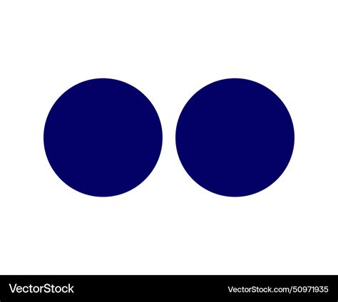 Circle Shape Symbol Blue Element Graphic Vector Image
