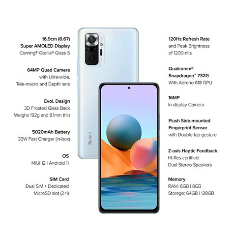 Redmi Note Pro Max GB RAM GB Storage Glacial Blue Ampro The Laptop Store