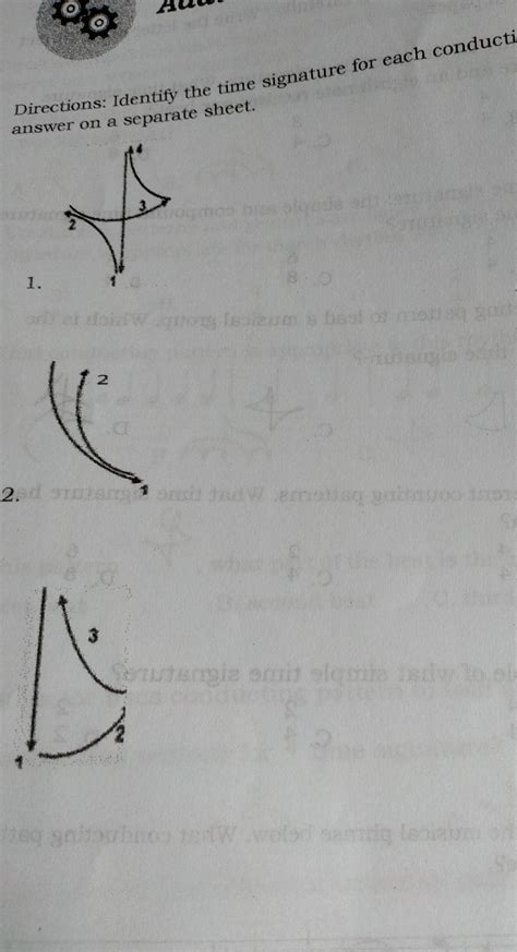 Identify The Time Signature For Each Conducting Pattern With Write Your