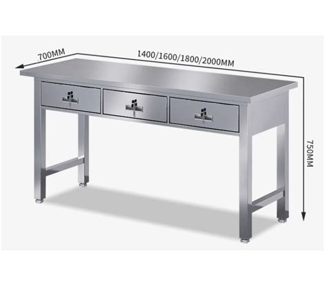 โต๊ะสแตนเลส Esd โต๊ะสแตนเลส 3 ลิ้นชัก