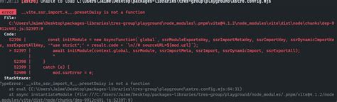 pnpm dev failed · issue 1 · tresjs lab · github