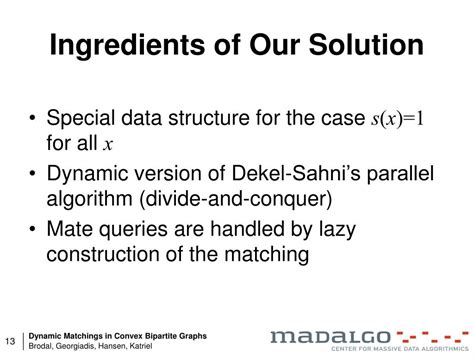 Ppt Dynamic Matchings In Convex Bipartite Graphs Powerpoint