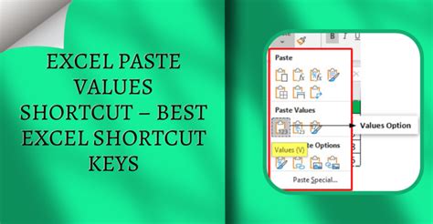 Excel Paste Values Shortcut Best Excel Shortcut Keys Earn And Excel