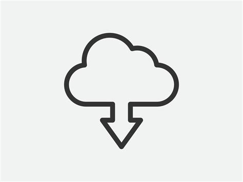 Technology Icon Cloud Computing Connection Big Data Global Server