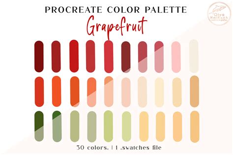 Procreate Color Palette Bundle 20 In 1 Color Swatches By Olya Haifisch Thehungryjpeg