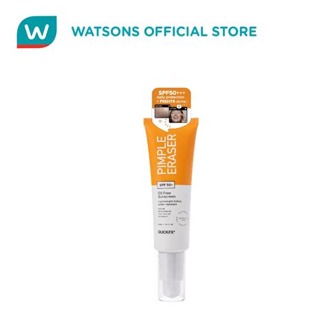 Quickfx Pimple Eraser Oil Free Sunscreen With Spf 50 50ml Shopee