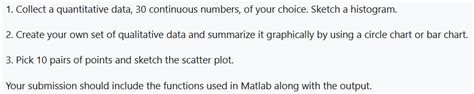 solved 1 collect a quantitative data 30 continuous
