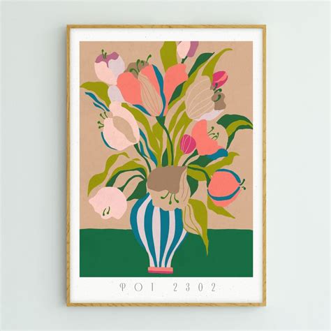 Flower Vase 인테리어 그림 포스터 액자 해외인기작가 꽃그림 감도 깊은 취향 셀렉트샵 29cm