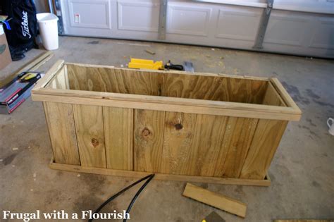 Frugal With A Flourish How To Build A Lattice Planter Box