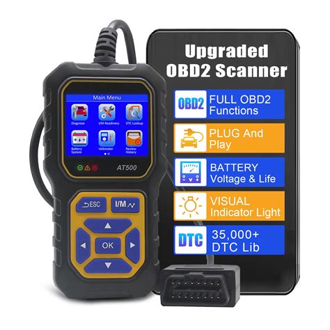 Snapklik.com : Car OBD2 Scanner Code Reader Engine Fault Code Reader AT500 Professional Reader ...