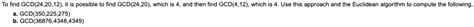 Solved To Find GCD 24 20 12 It Is Possible To Find Chegg Com
