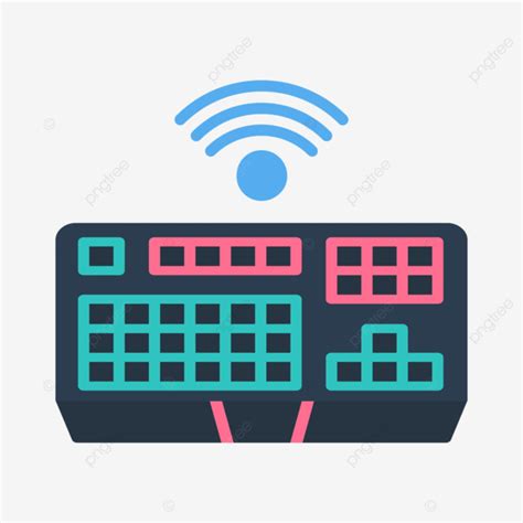 Wireless Keyboard Flat Icon Vector Computer Device Keyboard Png And