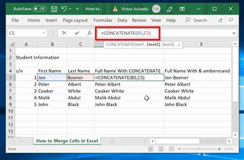 How To Combine Cells In Excel