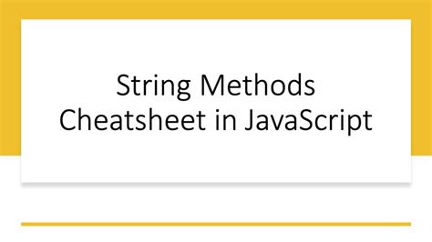 Techtalkbook On Linkedin String Methods Cheatsheet In Javascript Grow Together By Sharing