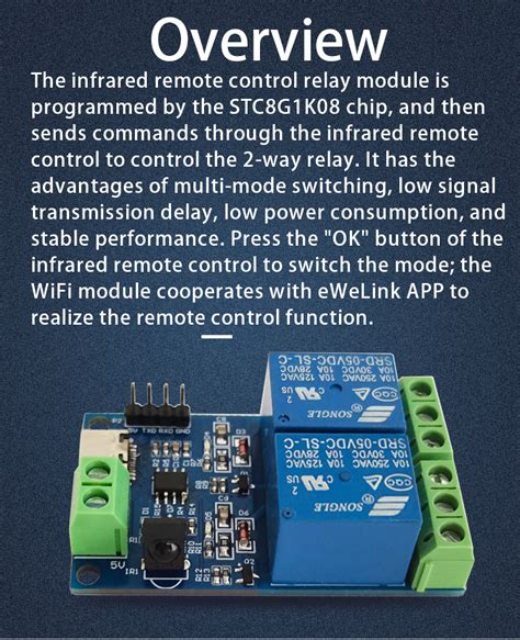 Infrared Remote Control Wireless Way Relay Module Chinalctech