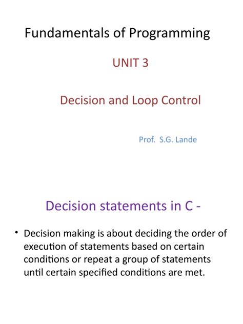Fop Unit 3 Pdf Control Flow Software Engineering