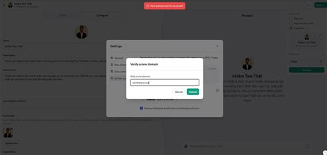 Cannot Get Verify Domain Add New Domain Not Authorized For Account Bugs Openai Developer