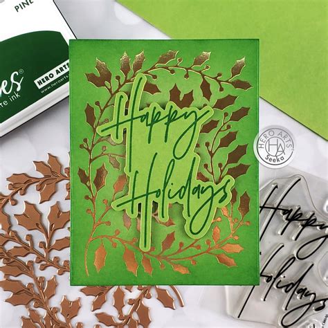Hero Arts Hot Foil Plate Holly